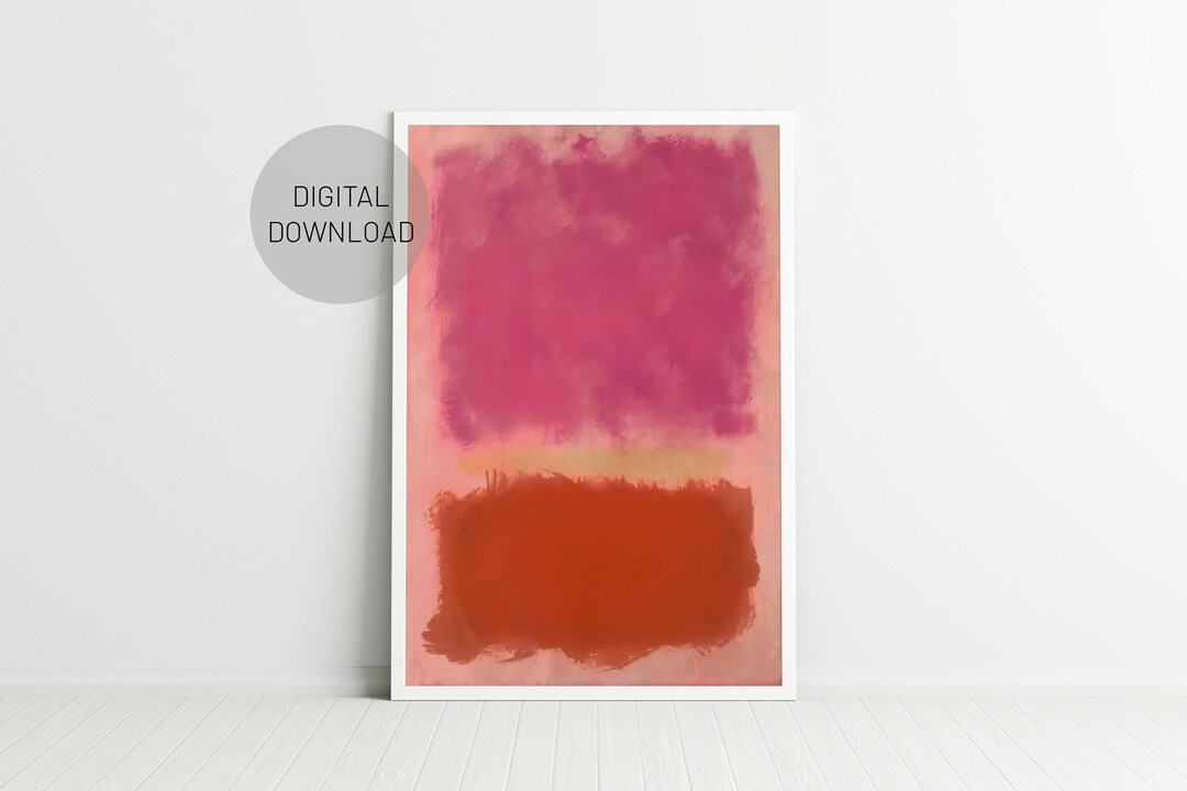Large Format Mark Rothko Print, Instant Download Poster, Rothko Red ...