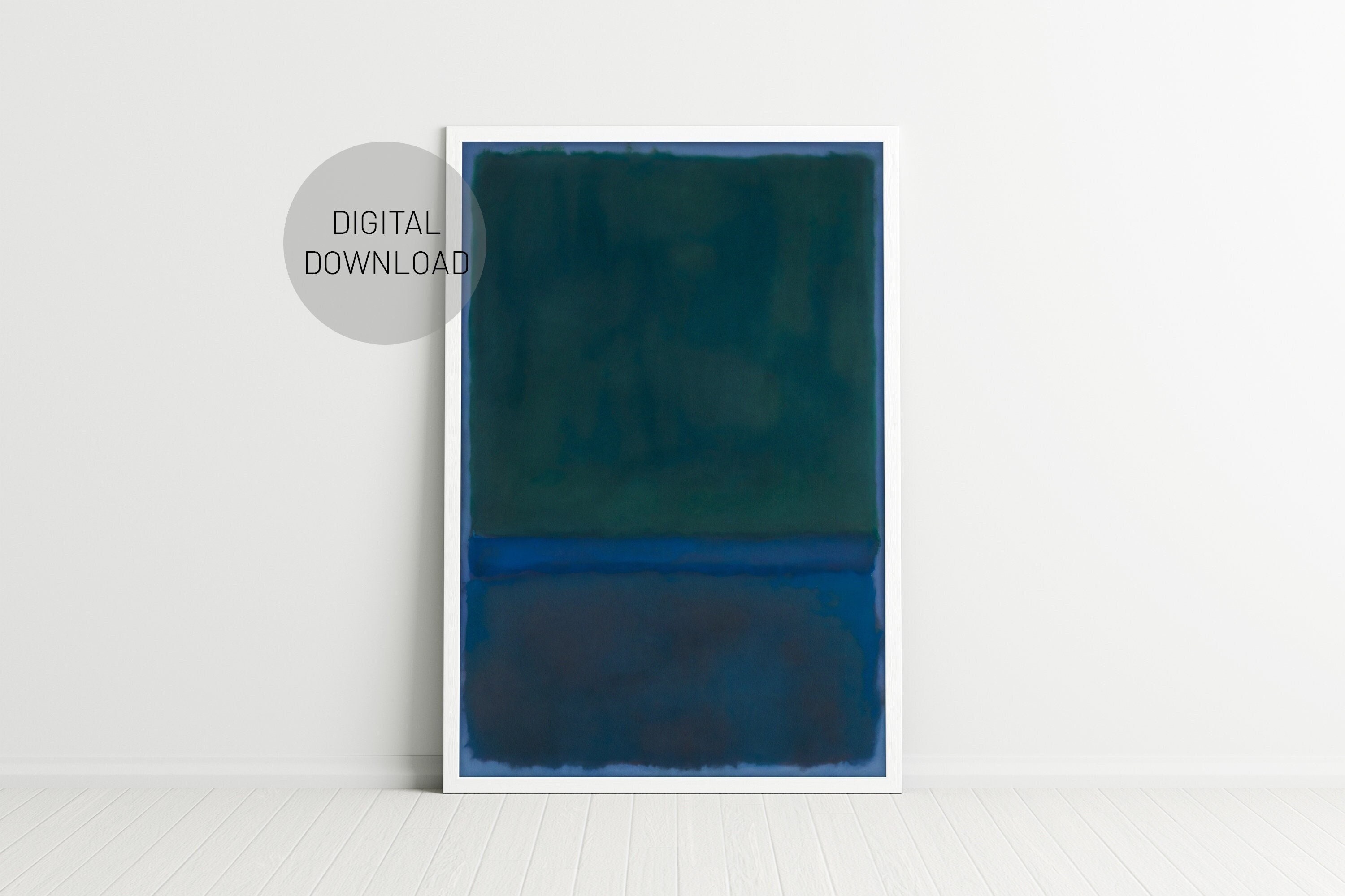 Navy Blue Mark Rothko Print, Instant Download Poster, Rothko ...