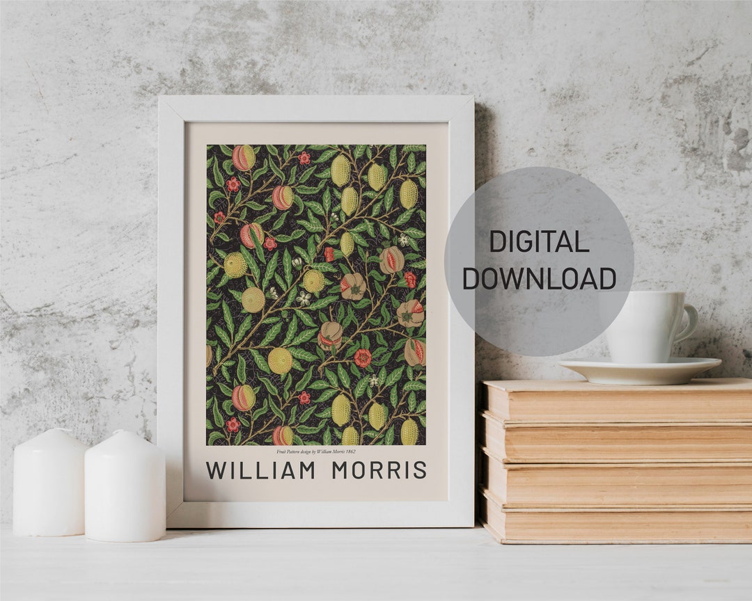 William Morris Fruit Pattern Poster, Art Nouveau, Victoria and Albert ...