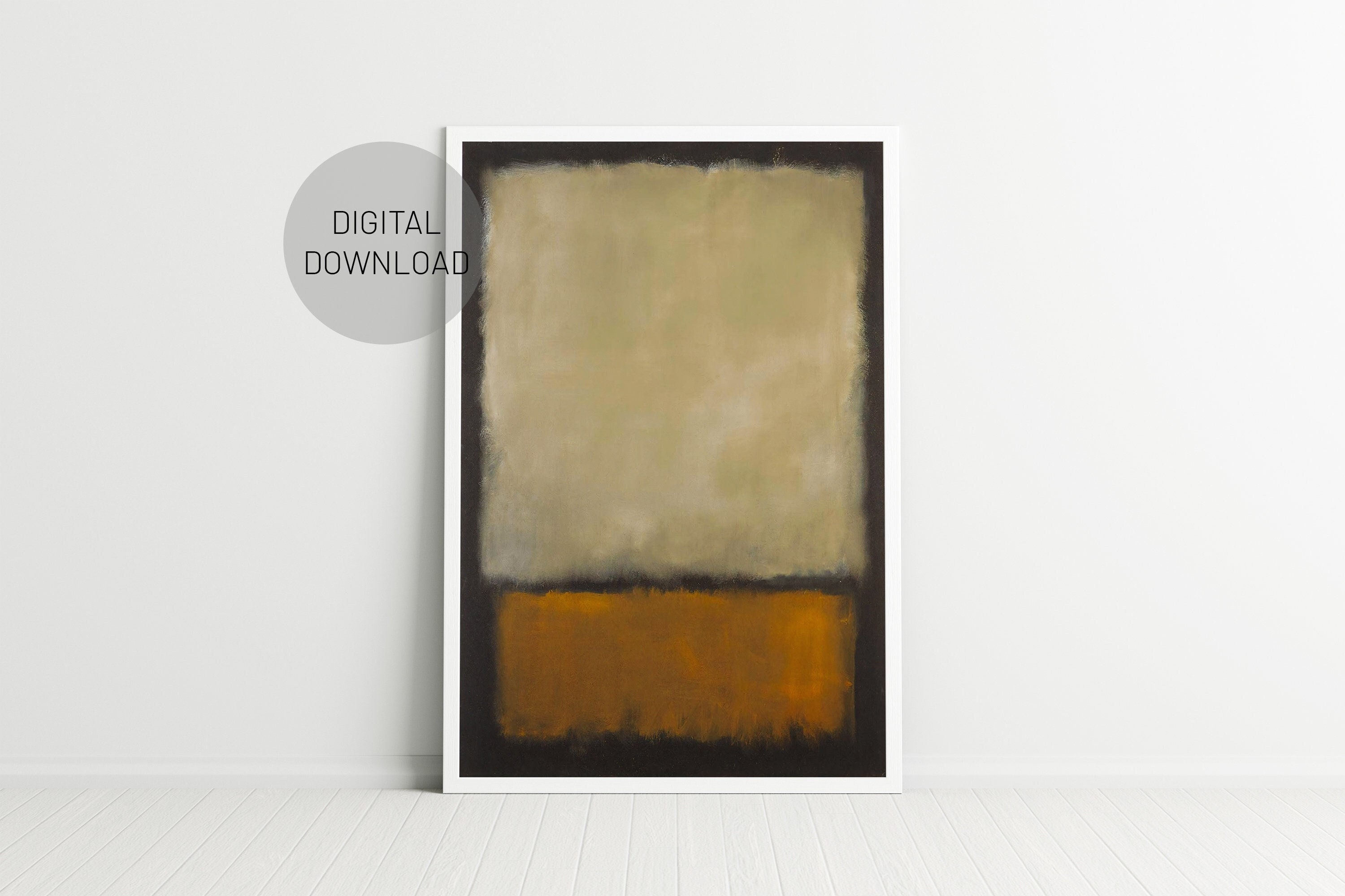 Brown Mark Rothko Print, Instant Download Poster, Rothko Expressionist ...