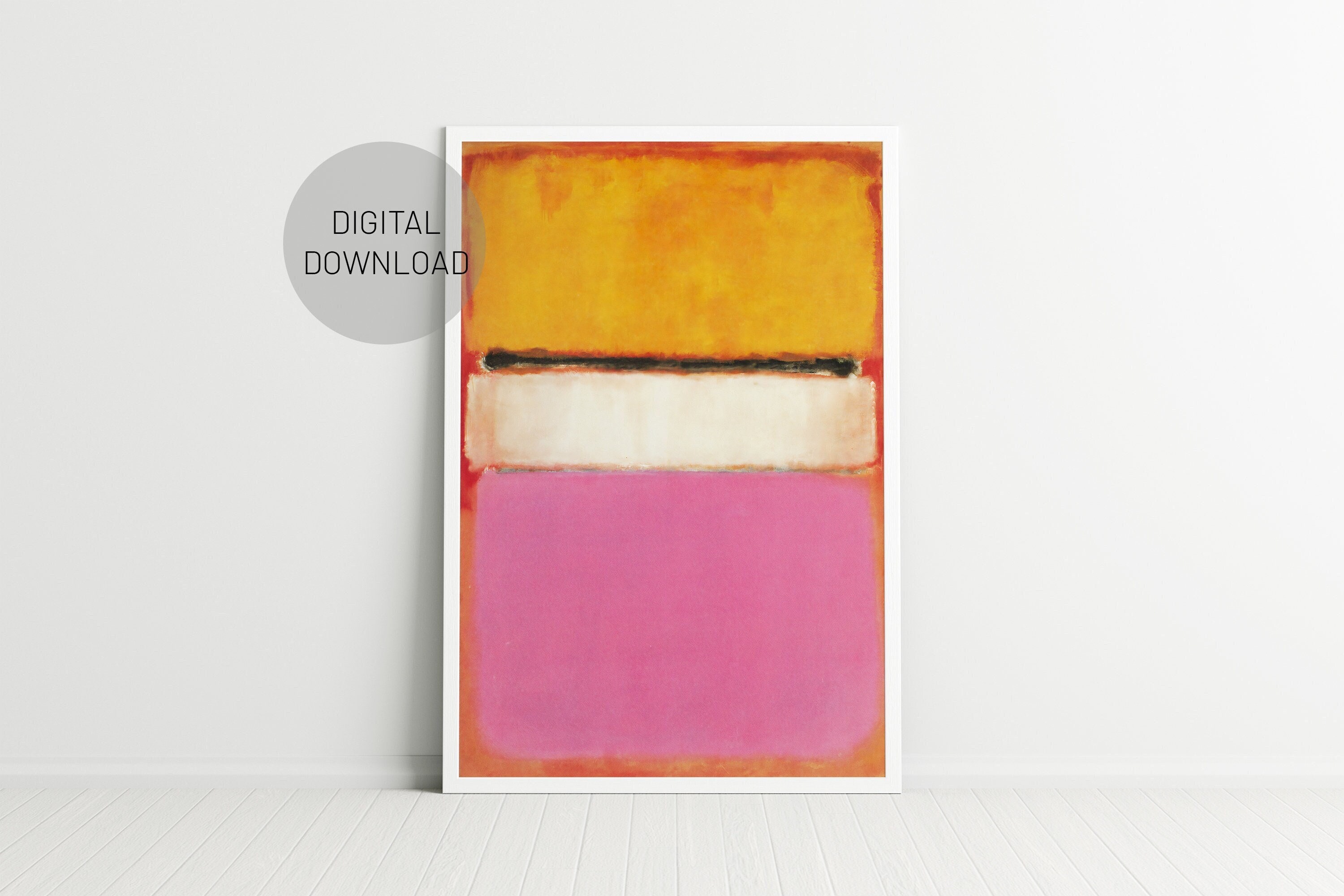Pink Mark Rothko Print, Instant Download Poster, Rothko Expressionist ...