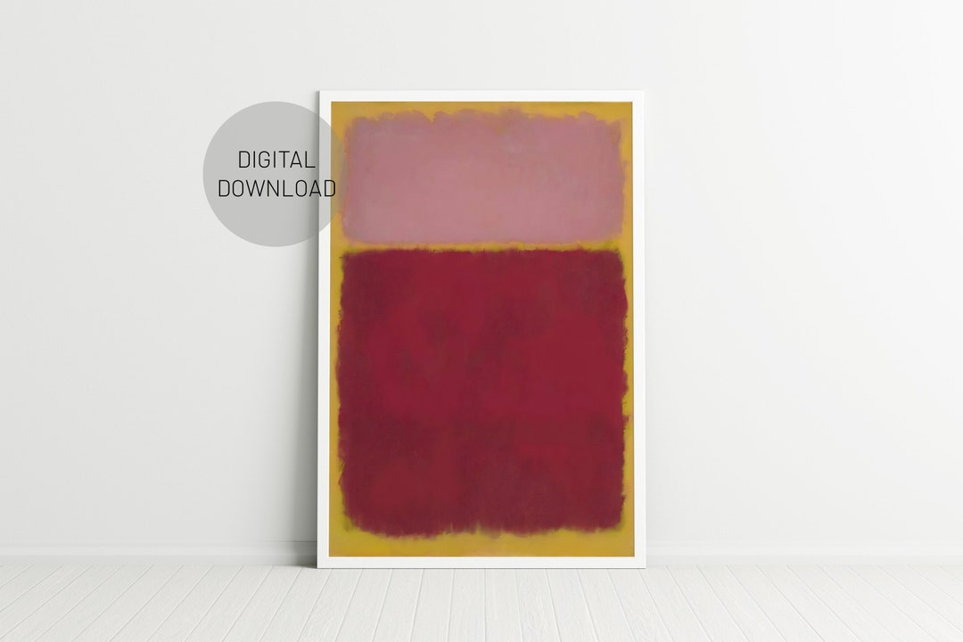 Red Mark Rothko Print, Instant Download Poster, Rothko Expressionist ...