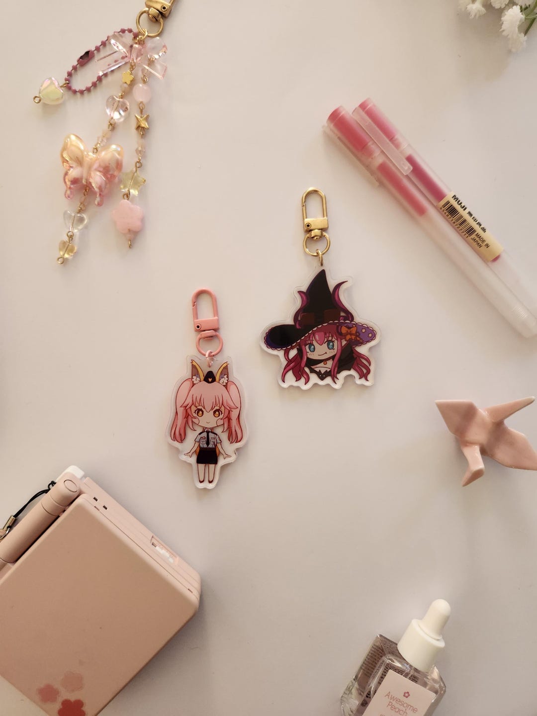 Fate Grand Order FGO Elizabeth Bathory and Tamamo No Mae Acrylic Charm ...