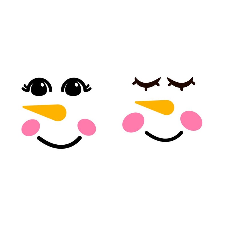 Snowman Face Svg Snowman Svg Snowman PNG Snowman Clipart Christmas Svg ...