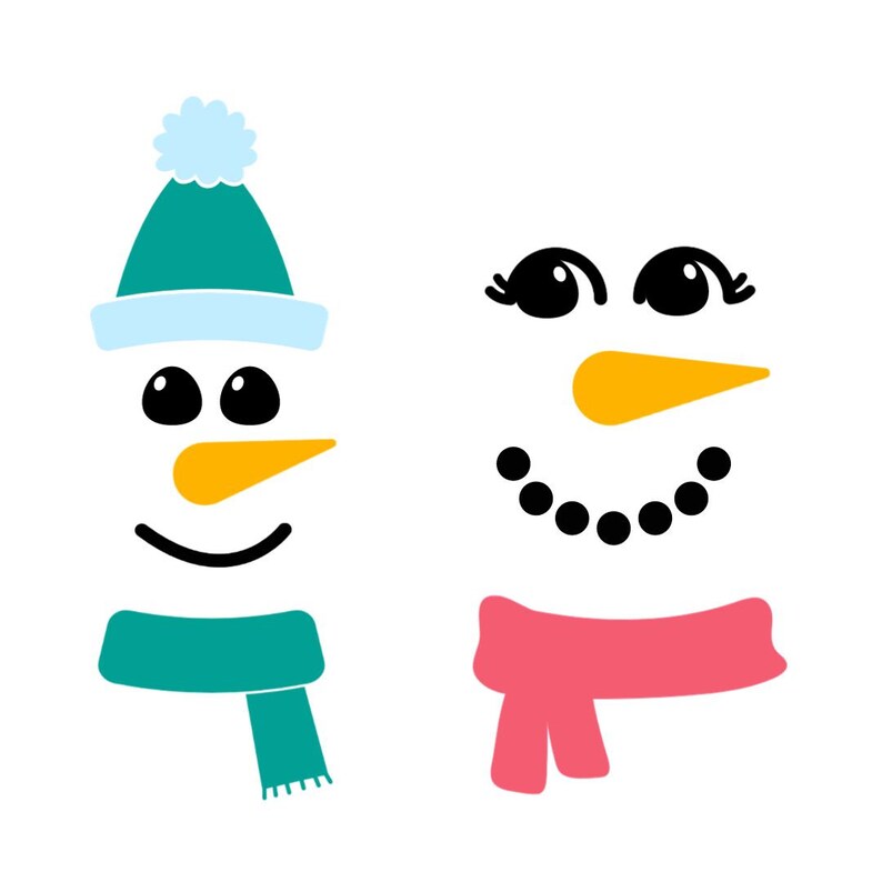 Snowman Face Svg Snowman Svg Snowman PNG Snowman Clipart Christmas Svg ...