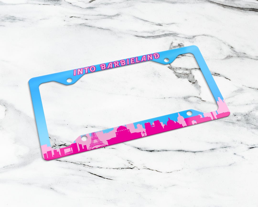 Barbi Movie License Plate Frame. Aluminum License Plate Cover. Movie ...