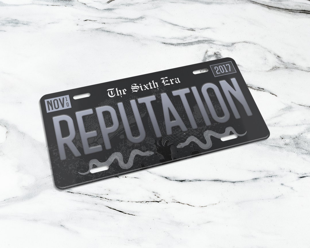 Reputation License Plate. Aluminum License Plate. the Eras Tour Merch ...