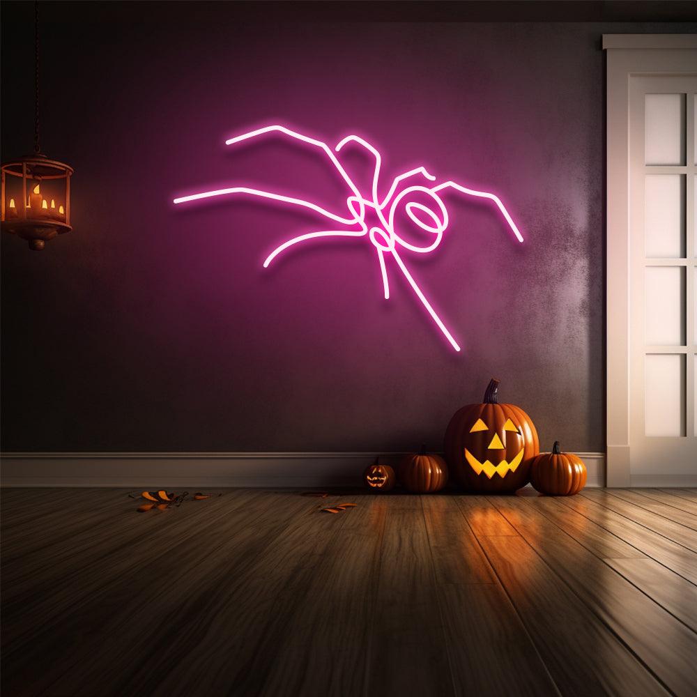 Scary Spider LED Neon Sign - Etsy