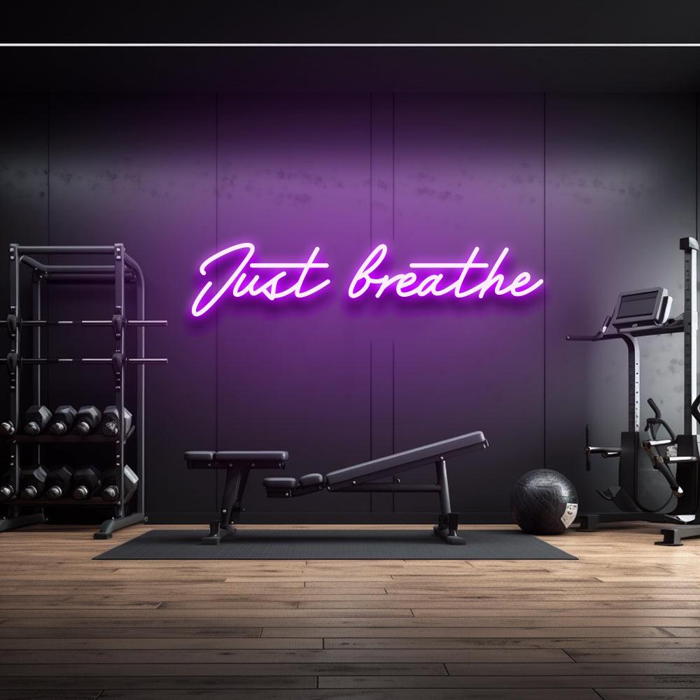 Just Breathe LED Neon Sign - Etsy