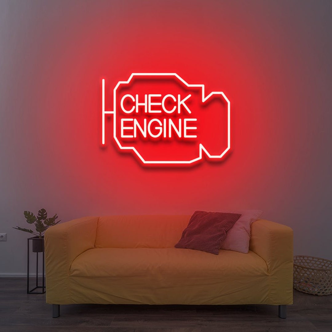 Check Engine - LED Neon Sign - Etsy