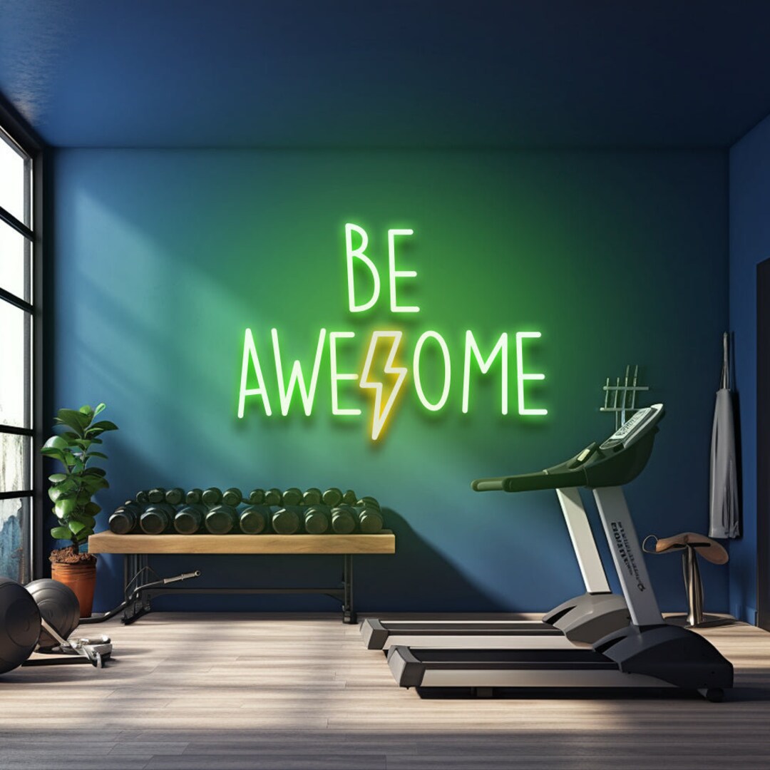 Be Awesome LED Neon Sign - Etsy