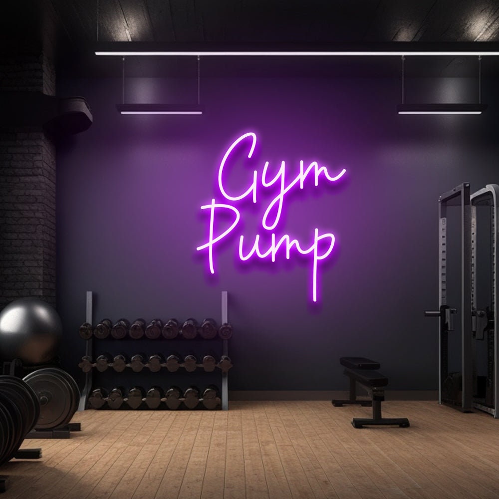 Gym Pump LED Neon Sign - Etsy