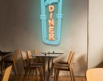 Diner Late Night LED Neon Sign - Etsy