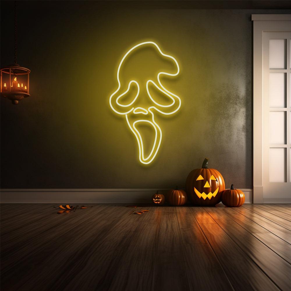 Scream Ghost LED Neon Sign - Etsy