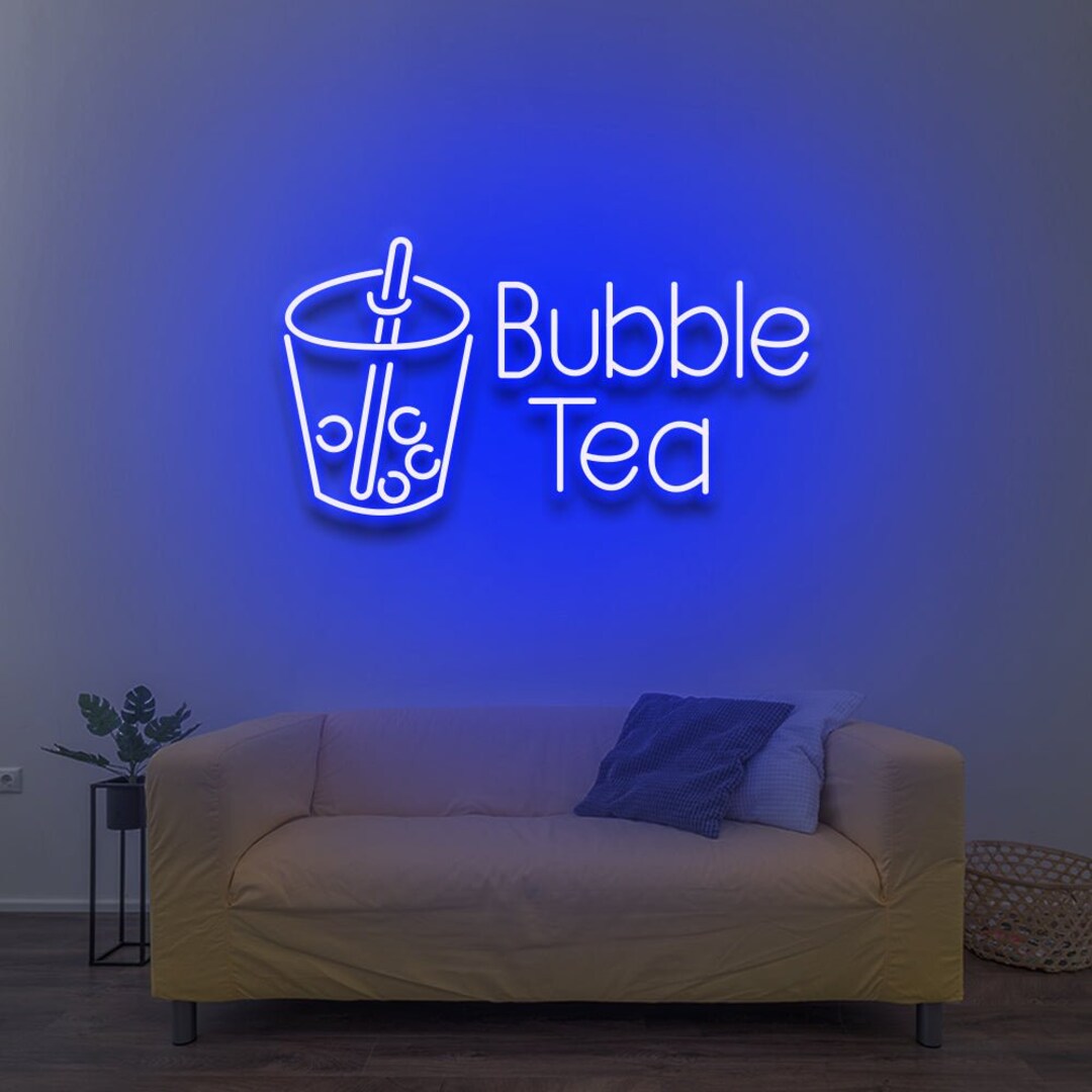 Bubble Tea - LED Neon Sign - Etsy