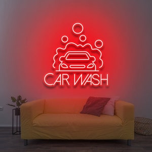 Car Wash - LED Neon Sign - Etsy