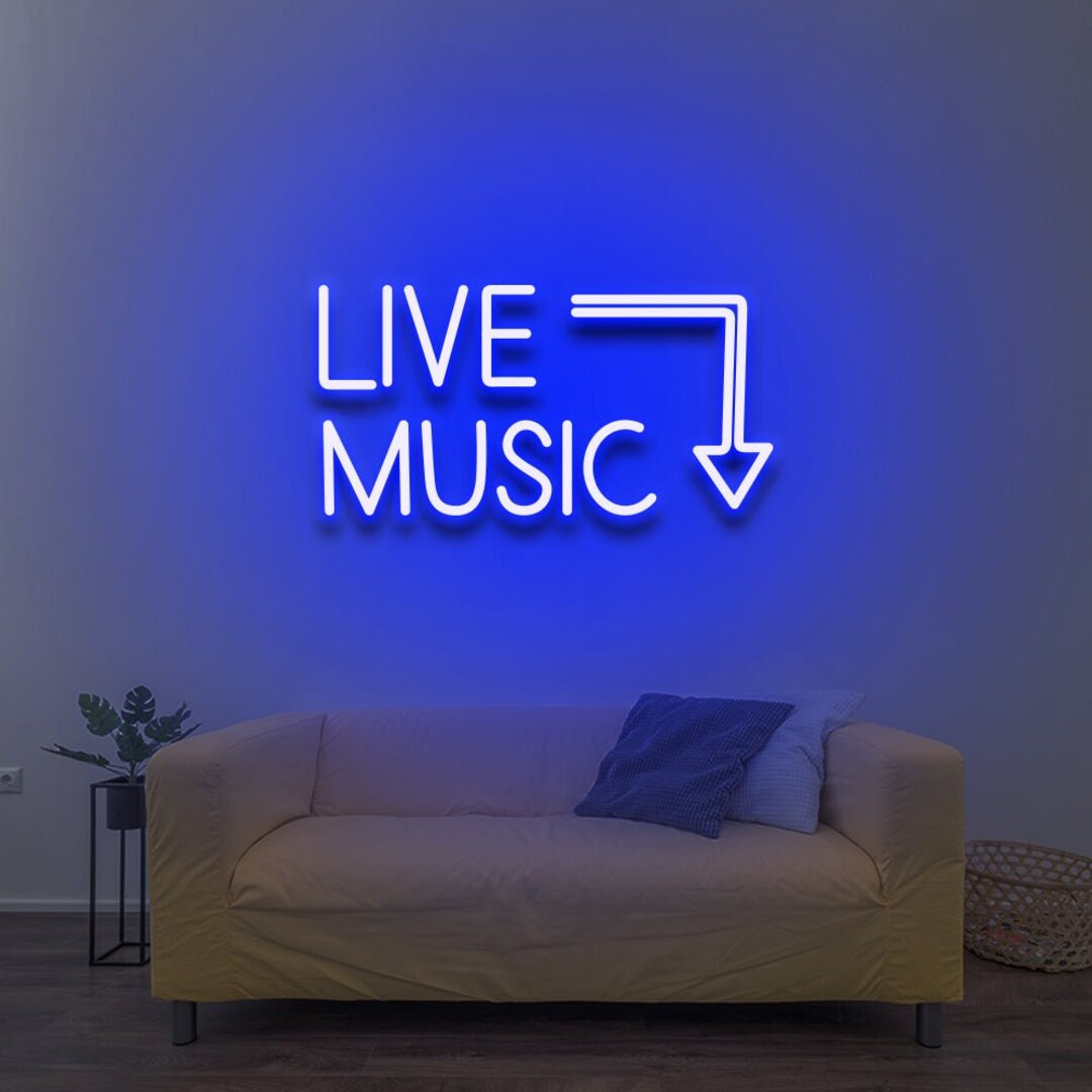 Live Music - LED Neon Sign - Etsy