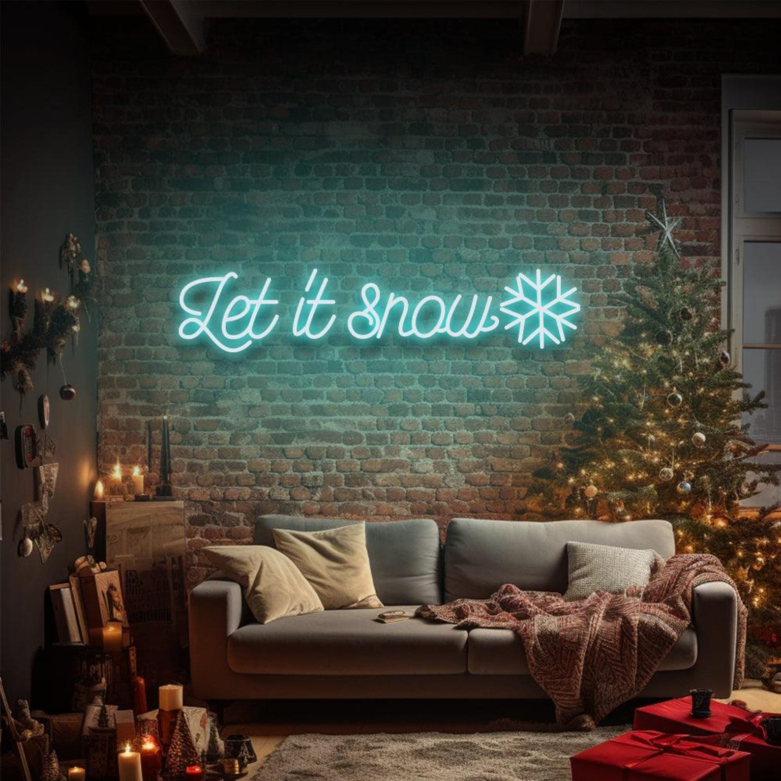 Let It Snow - Led Neon Sign - Etsy
