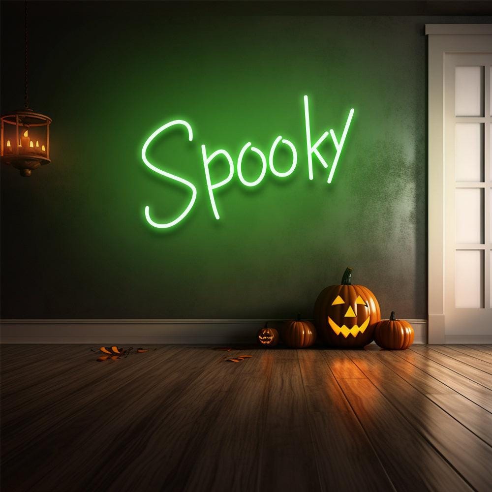 Spooky LED Neon Sign - Etsy