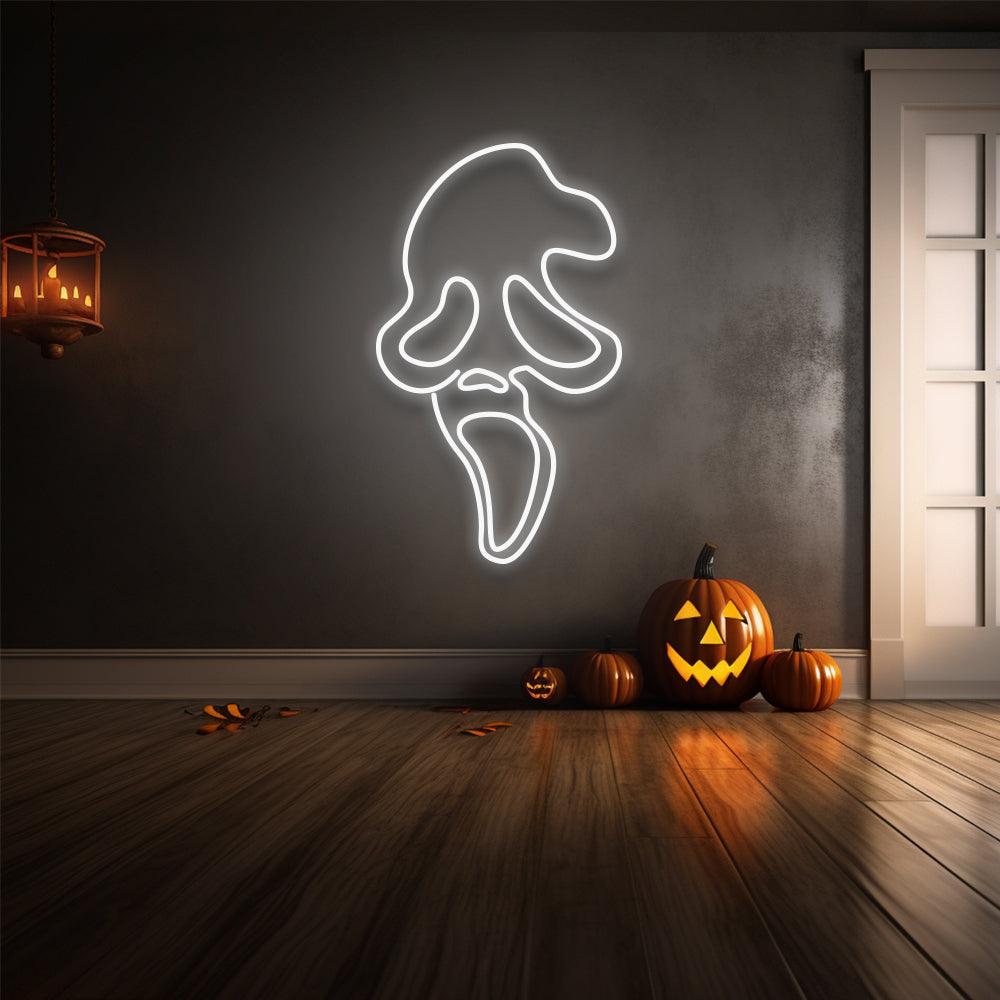 Scream Ghost LED Neon Sign - Etsy