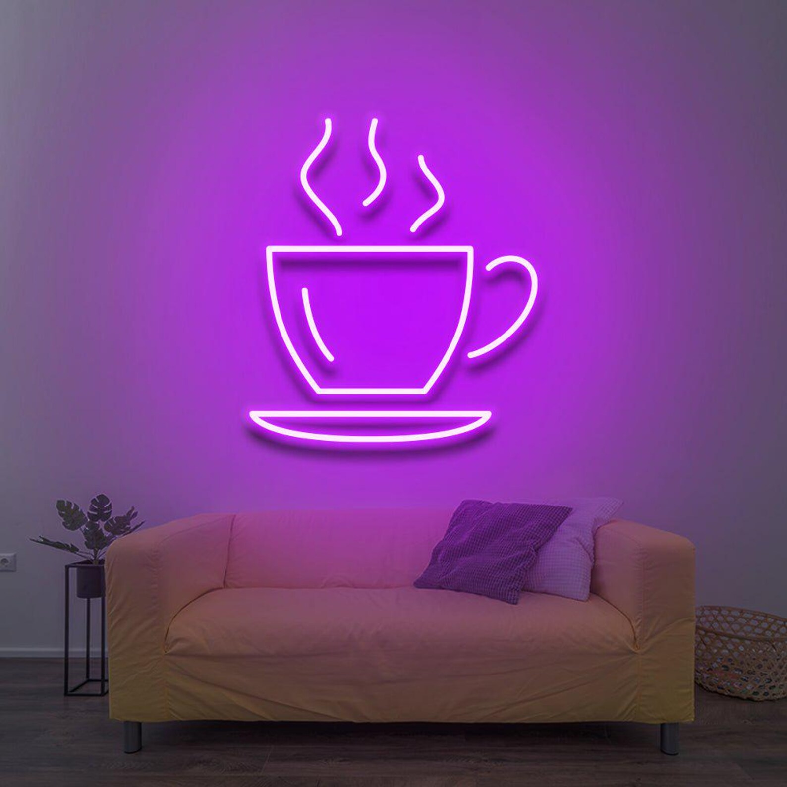 Cup - LED Neon Sign - Etsy