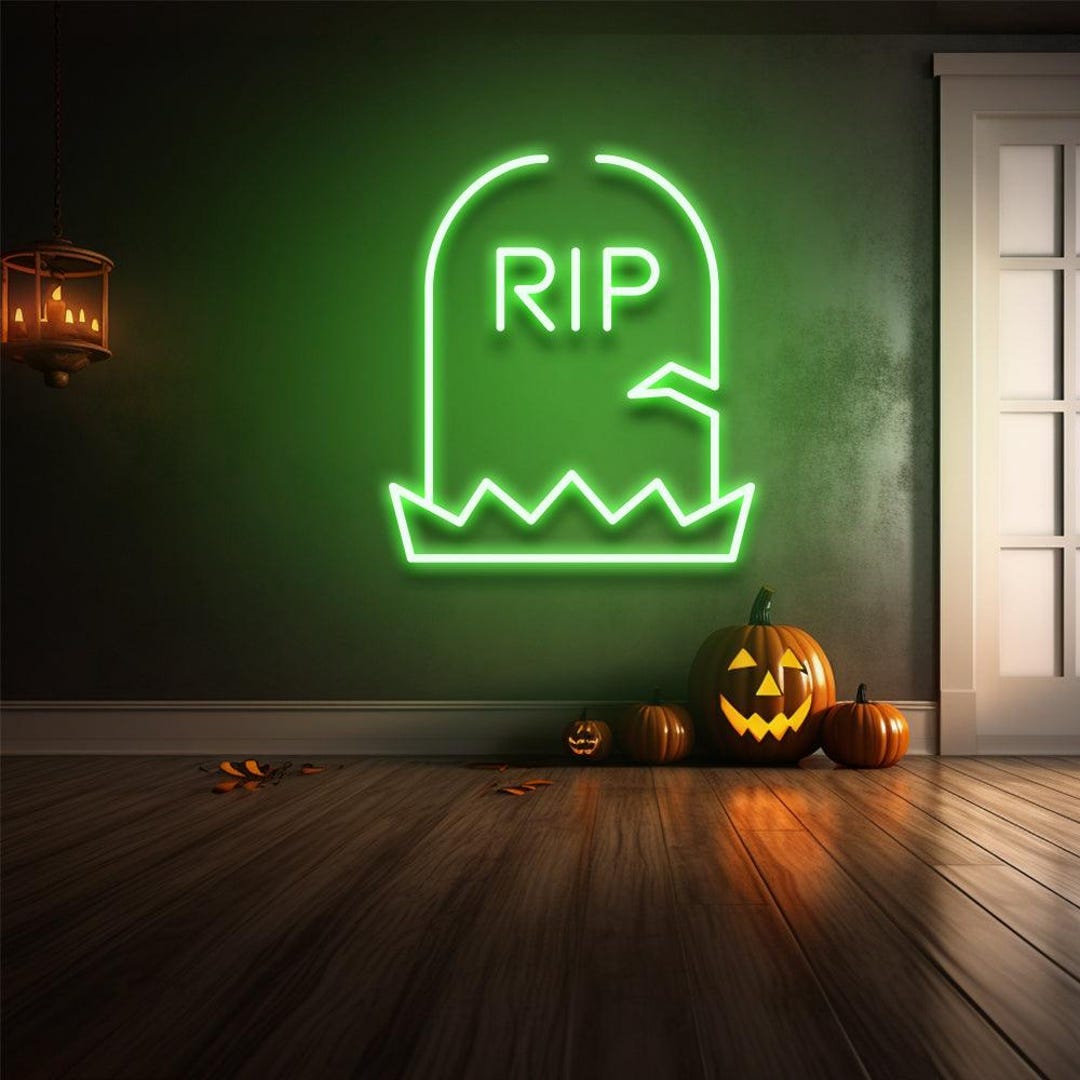 RIP LED Neon Sign - Etsy