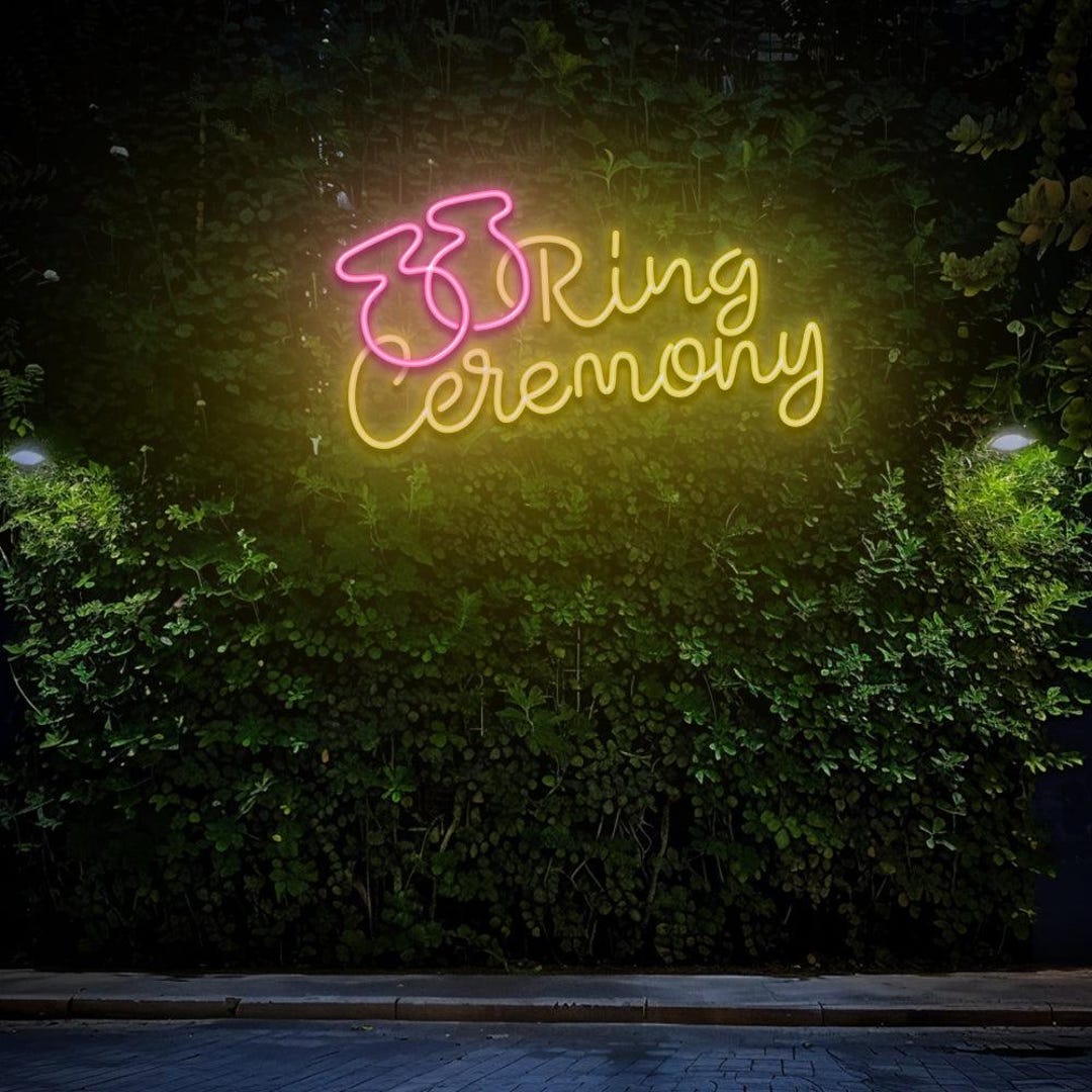 Ring Ceremony - LED Neon Sign - Etsy