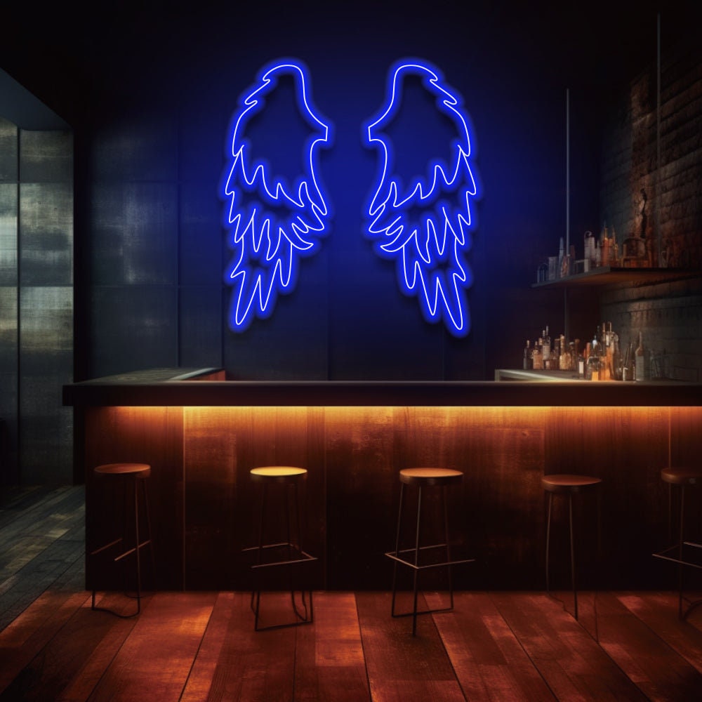 Angel Wings LED Neon Sign - Etsy