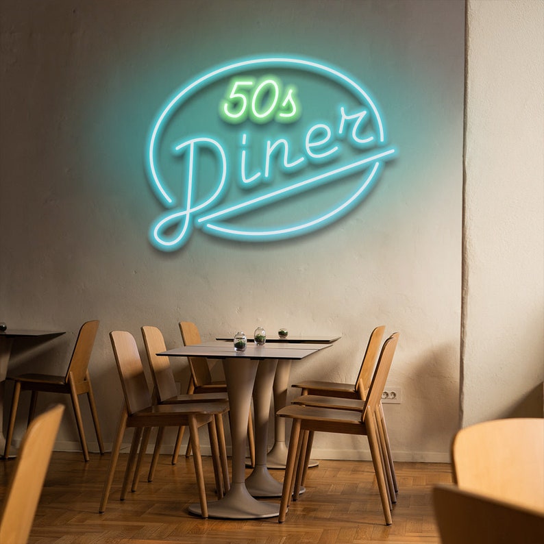 50s Diner LED Neon Sign - Etsy