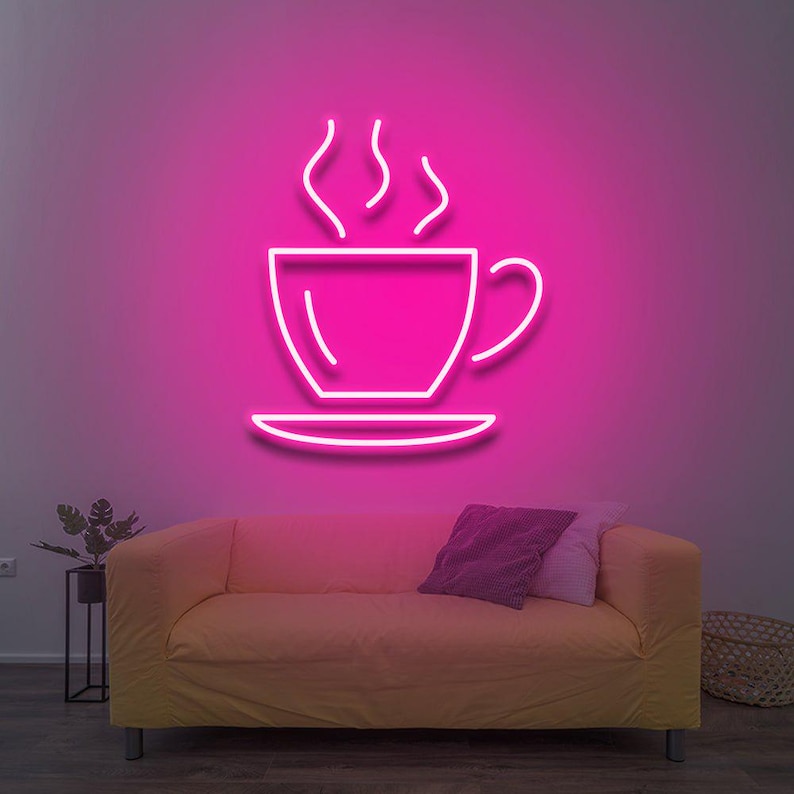 Cup - LED Neon Sign - Etsy