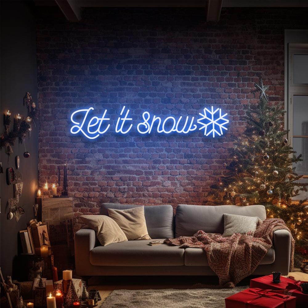 Let It Snow - Led Neon Sign - Etsy