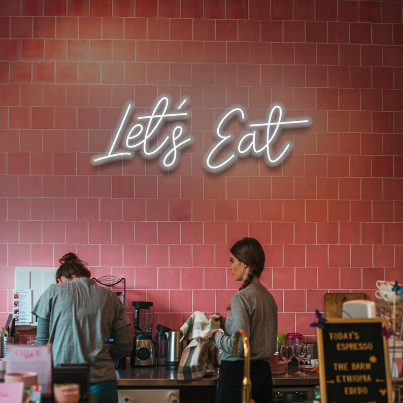 Let's Eat LED Neon Sign - Etsy