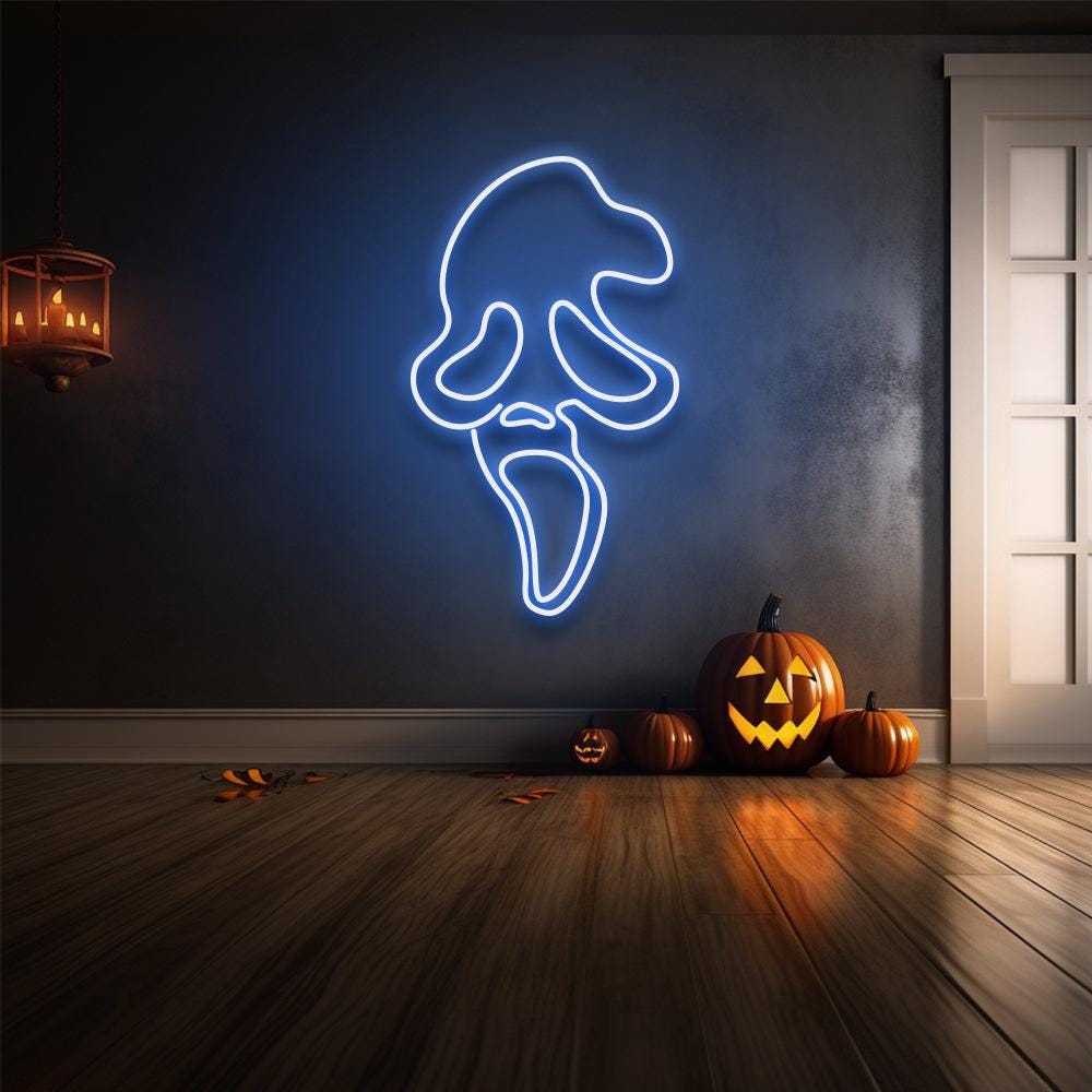 Scream Ghost LED Neon Sign - Etsy