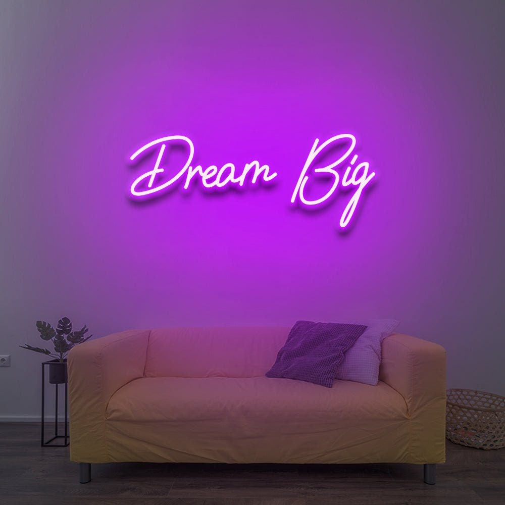 Neon Sign Dream Big - Etsy