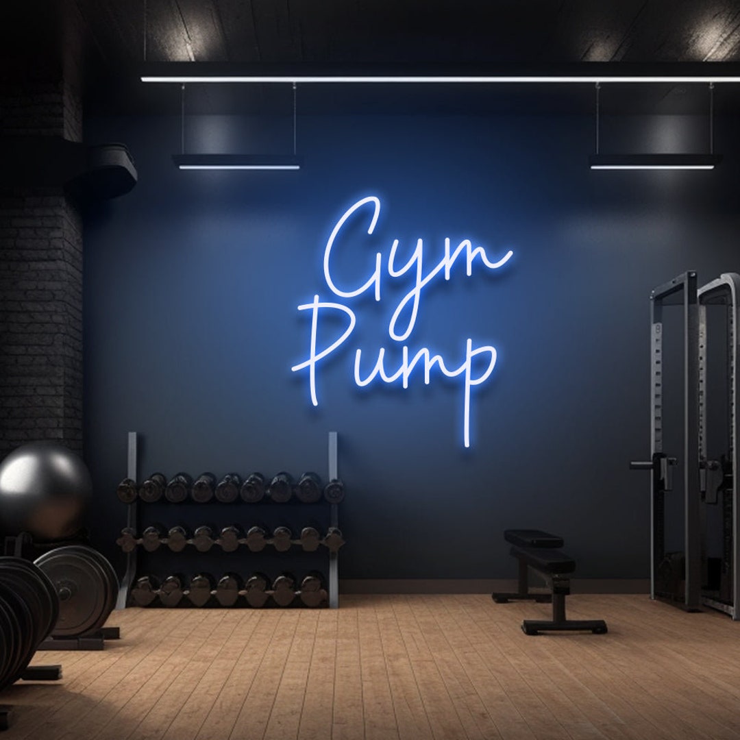 Gym Pump LED Neon Sign - Etsy