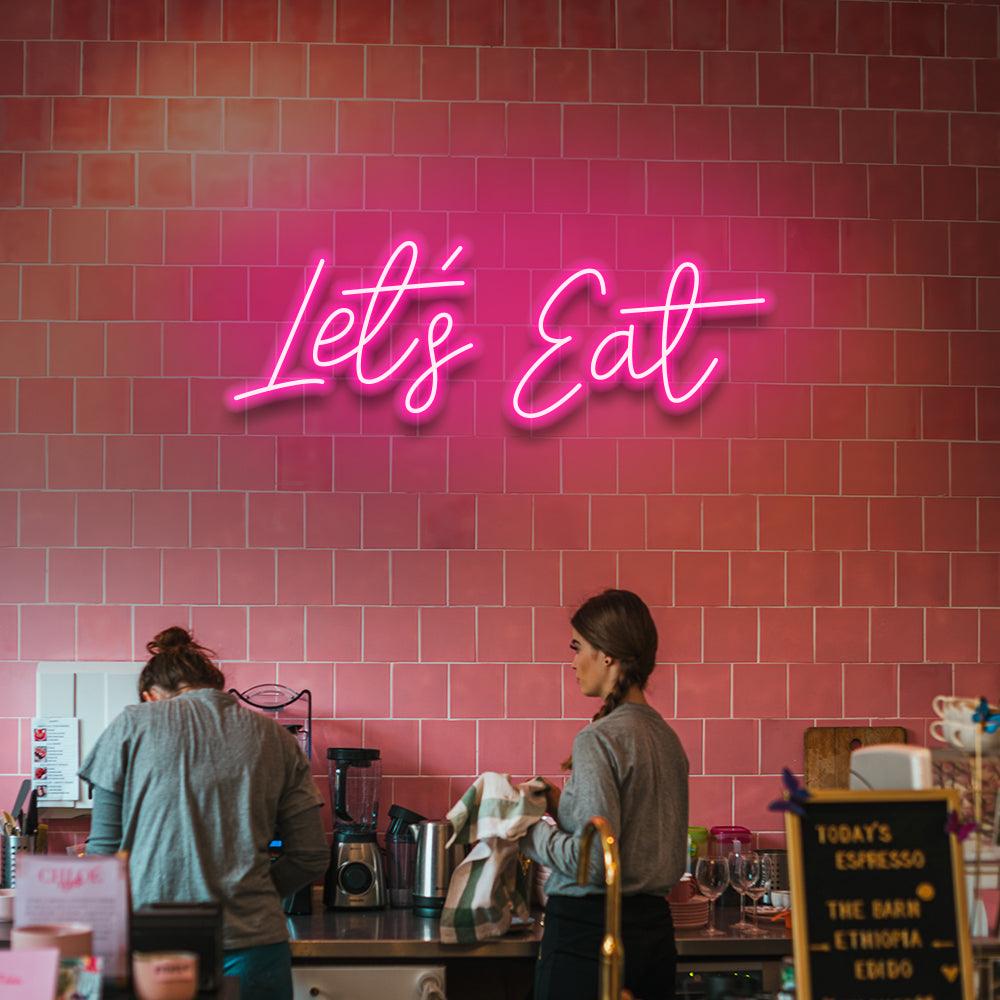 Let's Eat LED Neon Sign - Etsy