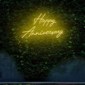 Happy Anniversary - LED Neon Sign - Etsy