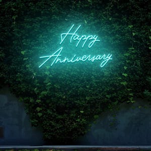 Happy Anniversary - LED Neon Sign - Etsy