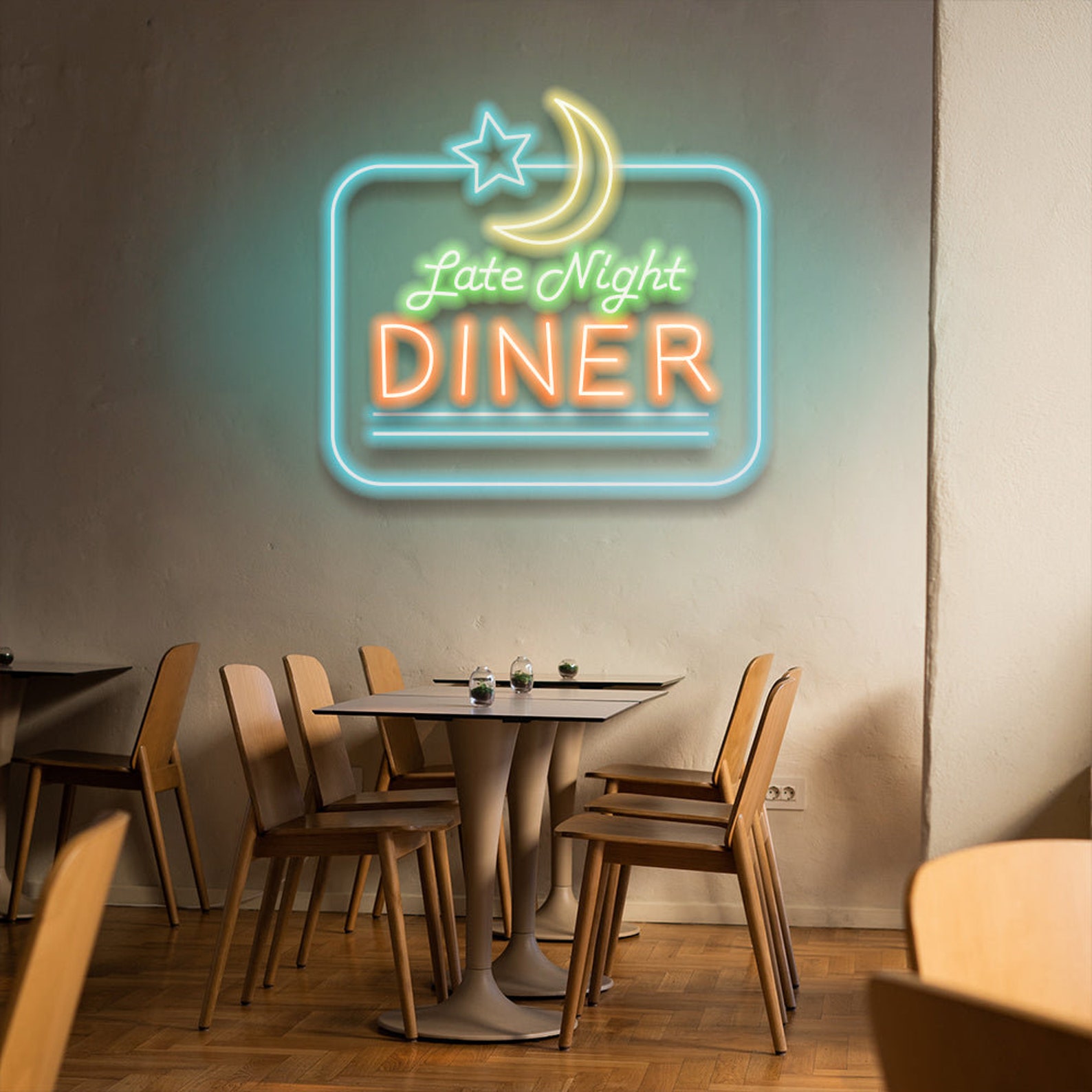 Late Night Diner LED Neon Sign - Etsy