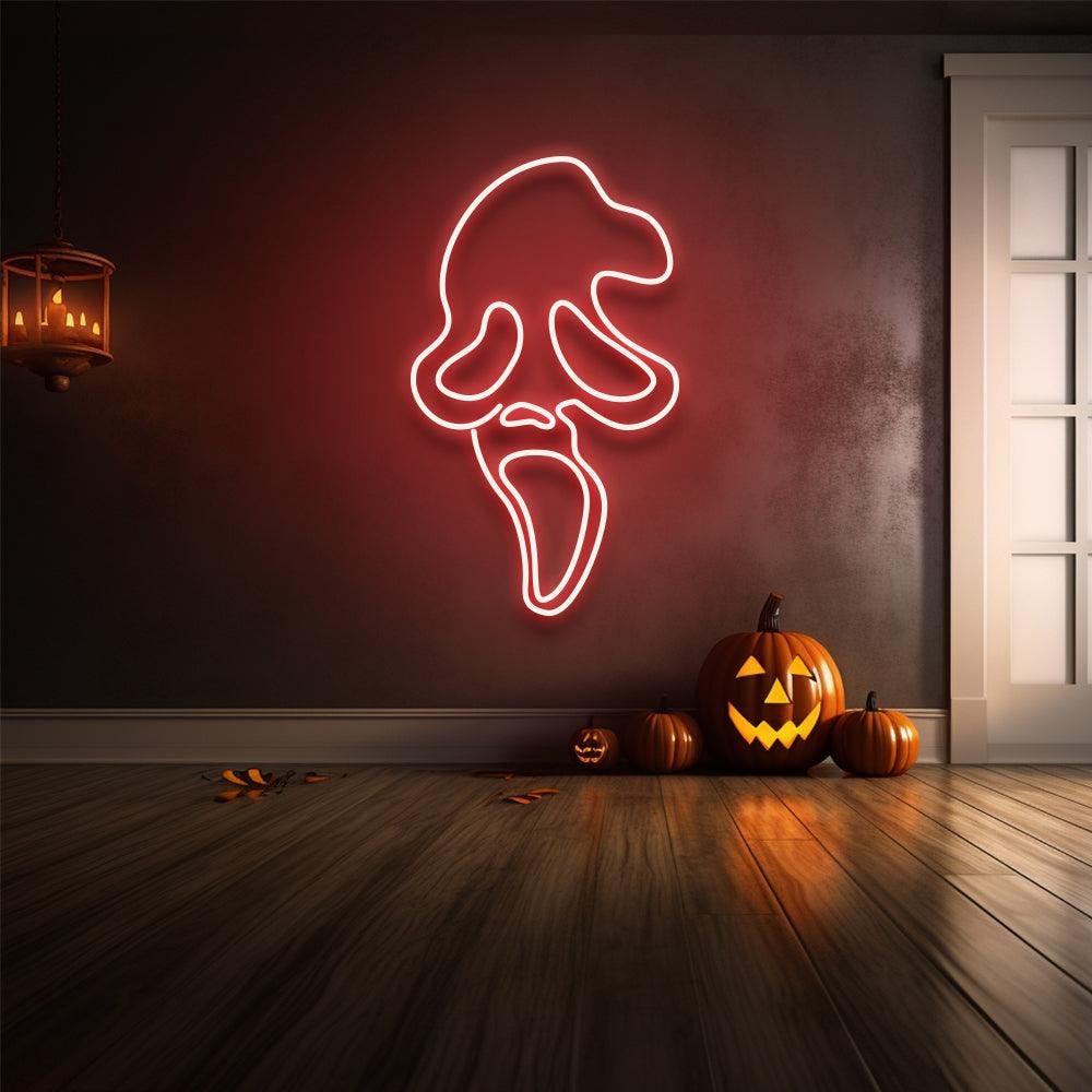 Scream Ghost LED Neon Sign - Etsy