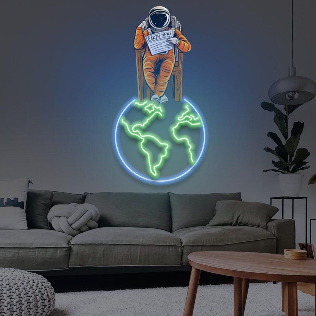 World Astronaut - LED Neon Sign - Etsy