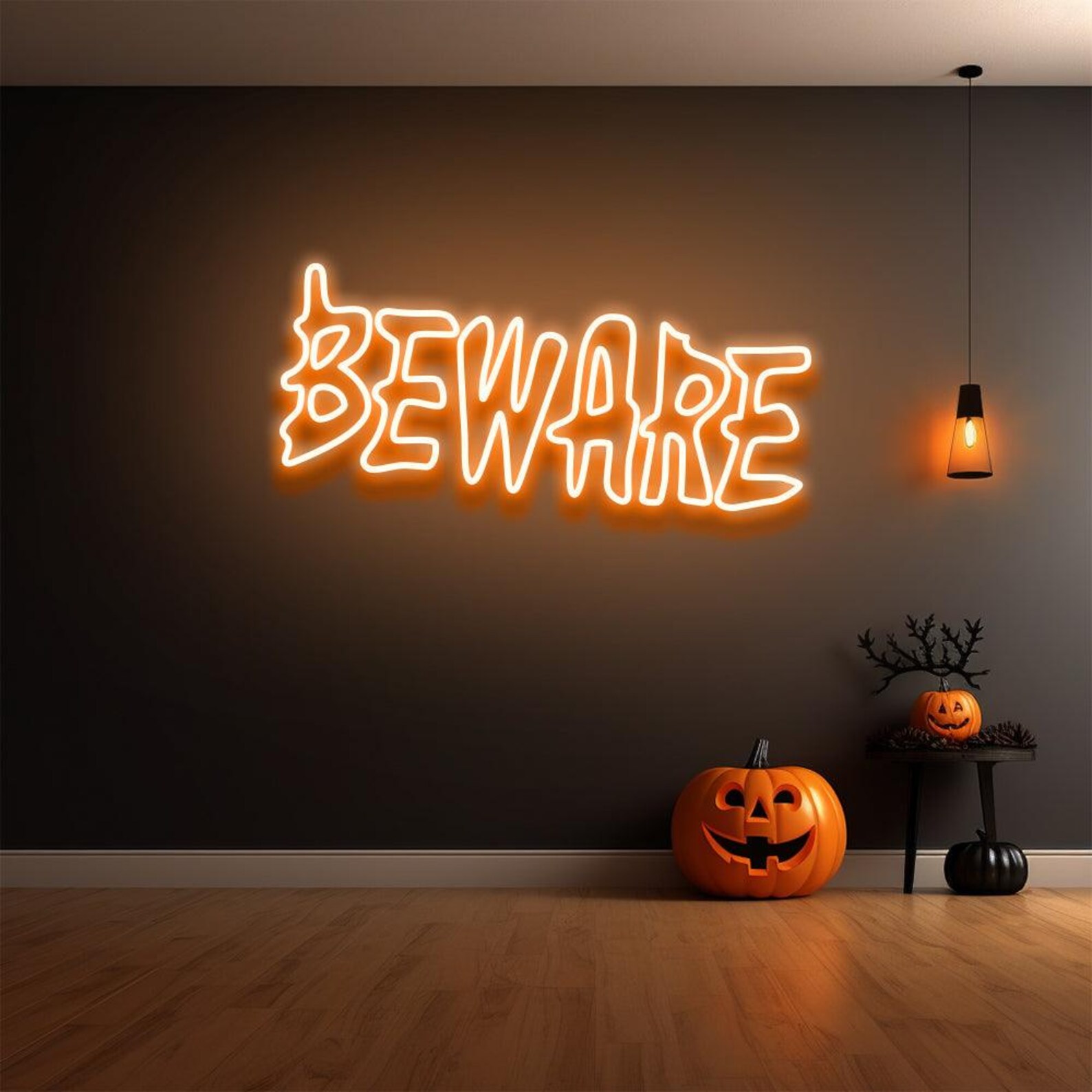 Beware LED Neon Sign - Etsy