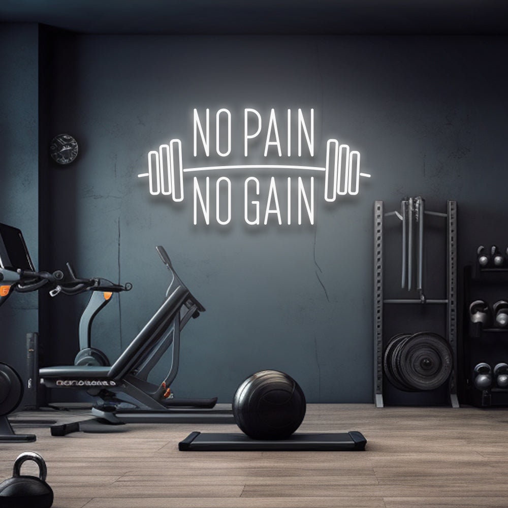 No Pain No Gain LED Neon Sign - Etsy