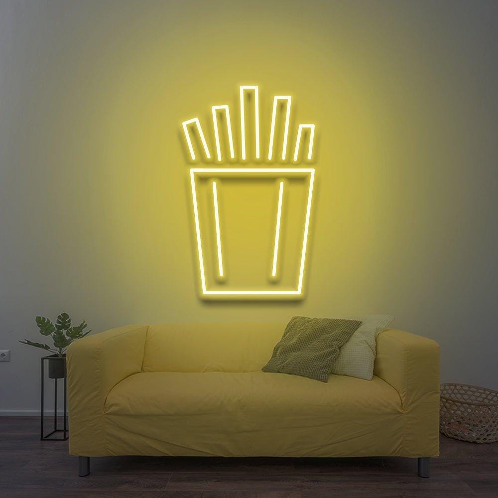 French Fries Led Neon Sign - Etsy