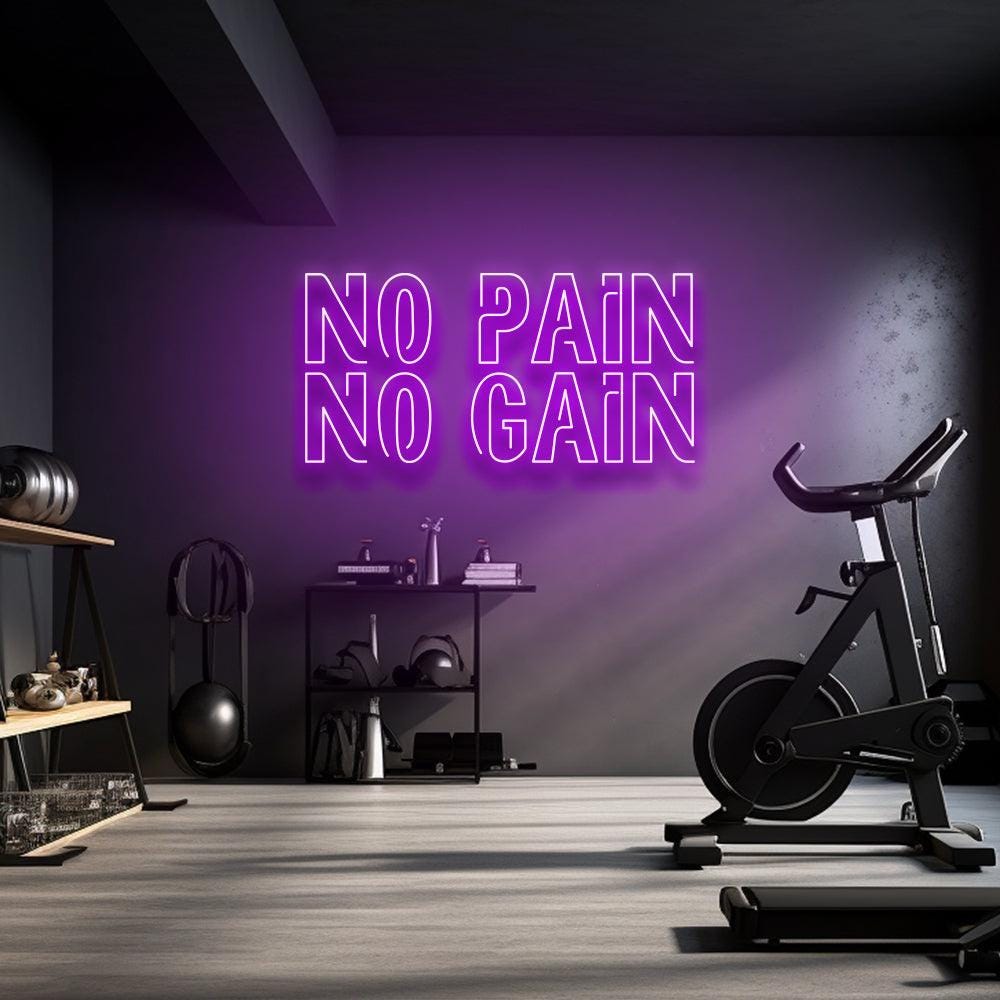 No Pain, No Gain LED Neon Sign - Etsy