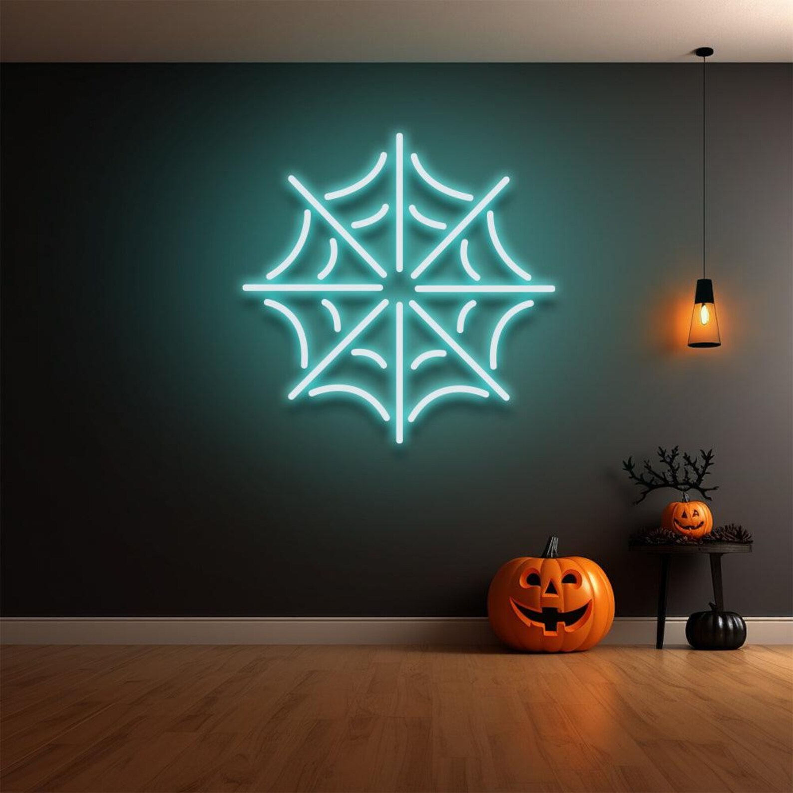 Spider Web LED Neon Sign - Etsy