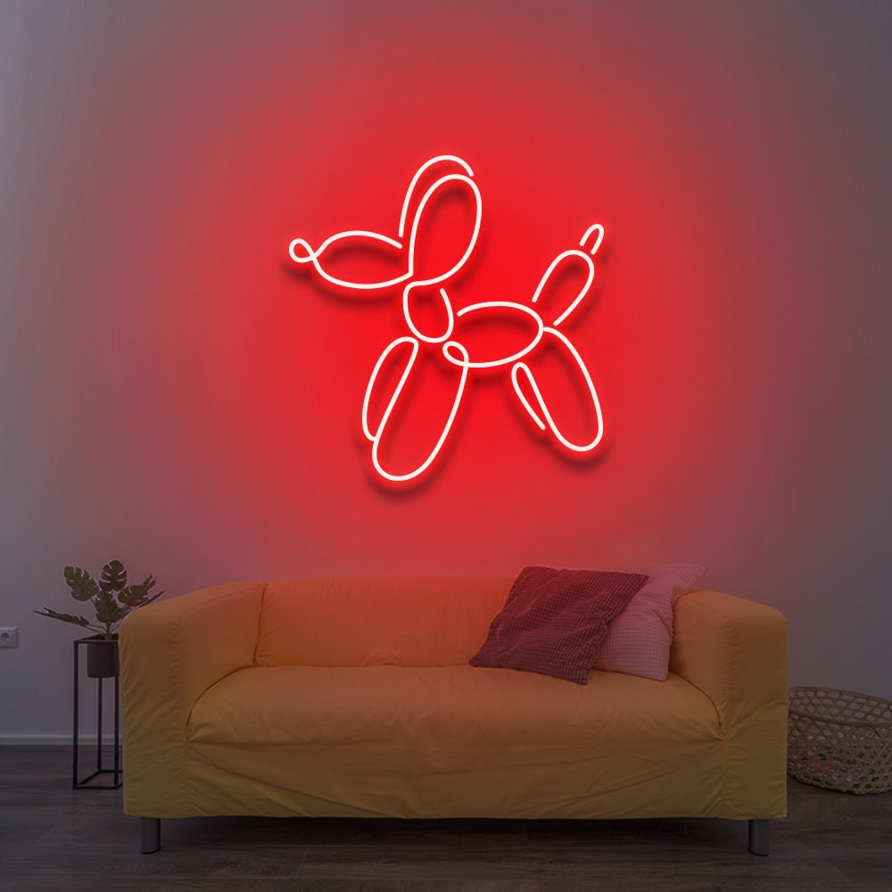 Neon Sign Balloon Dog - Etsy
