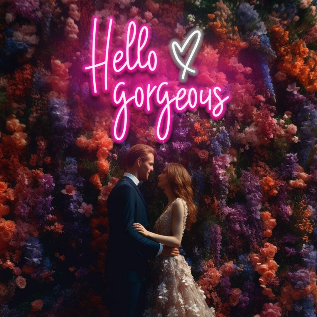 Hello Gorgeous Led Neon Sign - Etsy