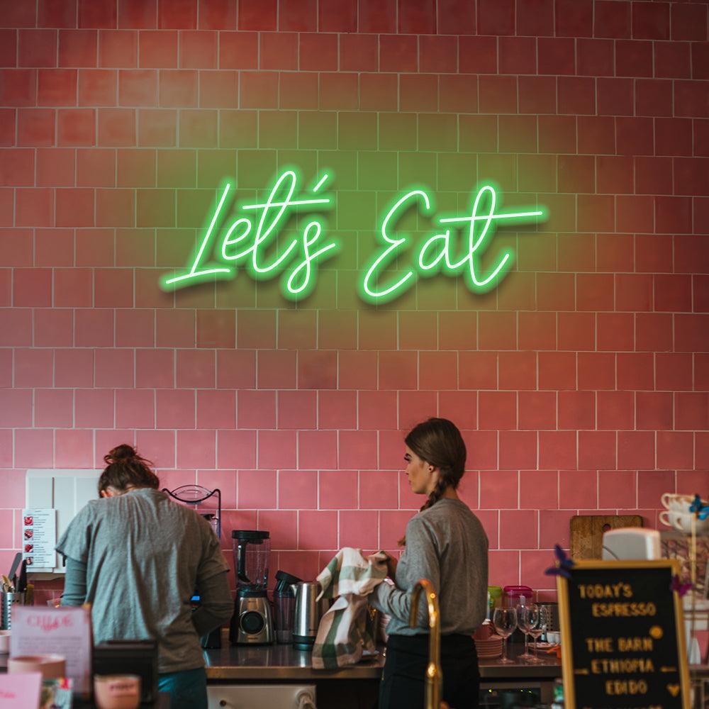 Let's Eat LED Neon Sign - Etsy