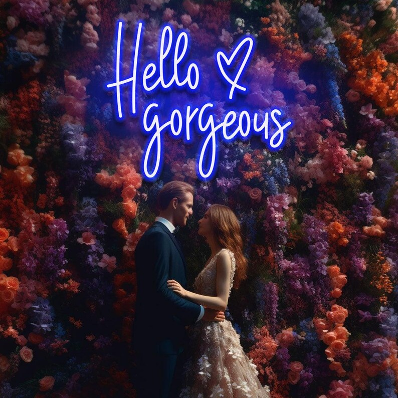 Hello Gorgeous Led Neon Sign - Etsy